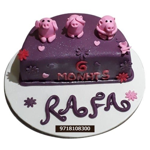 6 Months Birthday Cake Online | Free Home Delivery | YummyCake